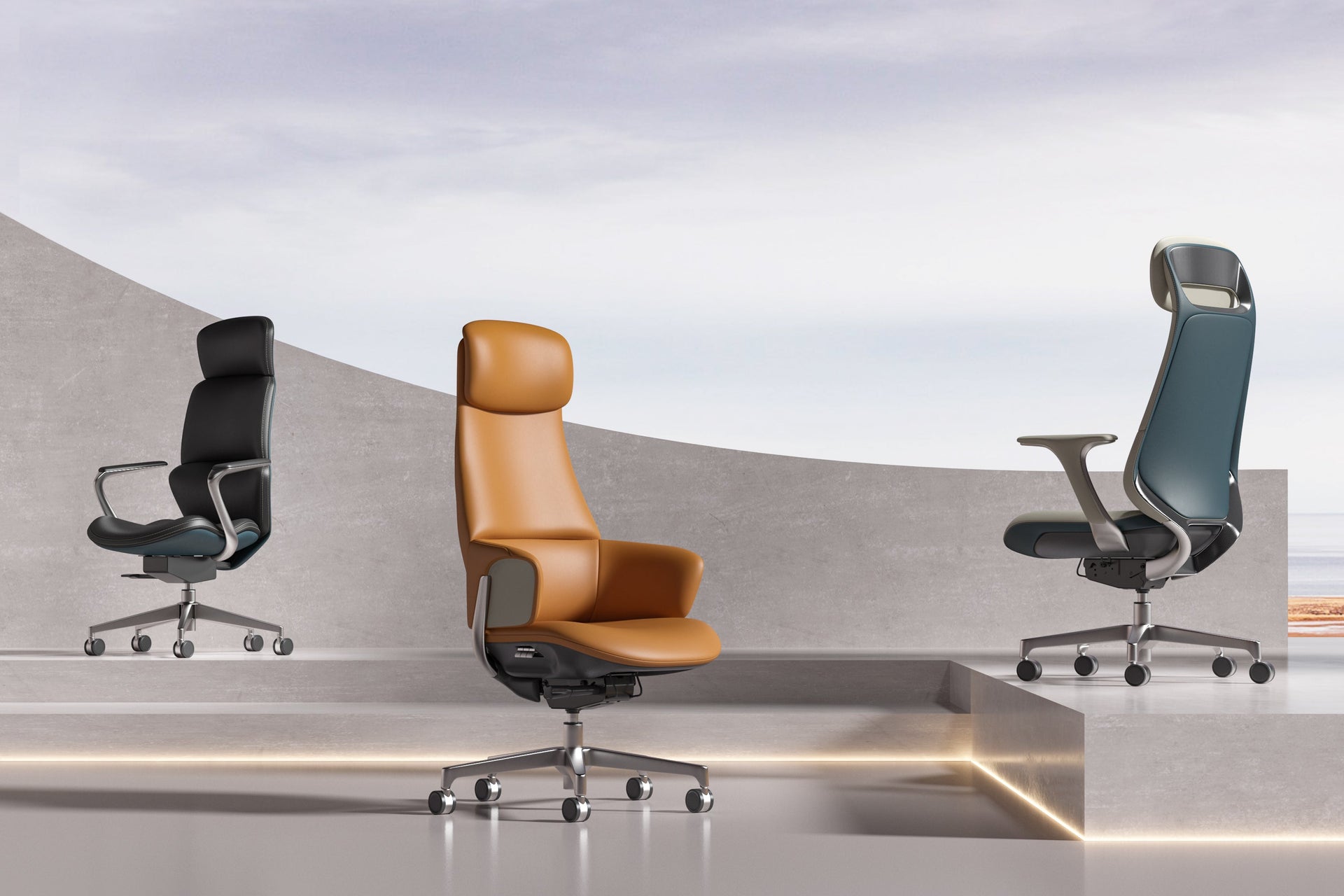 Ergonomic Leather Executive Office Chair - Omidi Chair – Omidi US