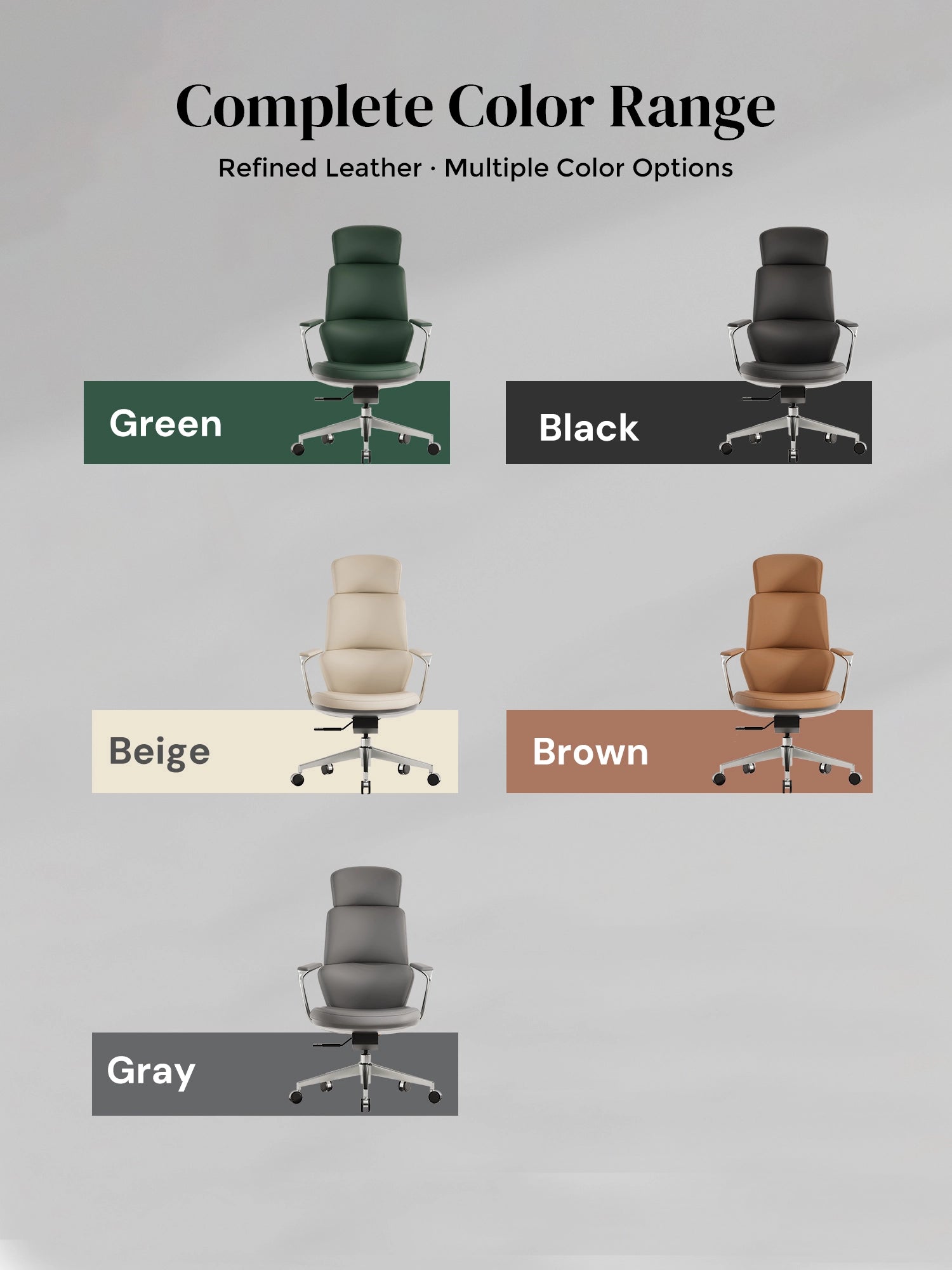 Nolan Executive Leather Office Chair – Durable Leather and Professional ...