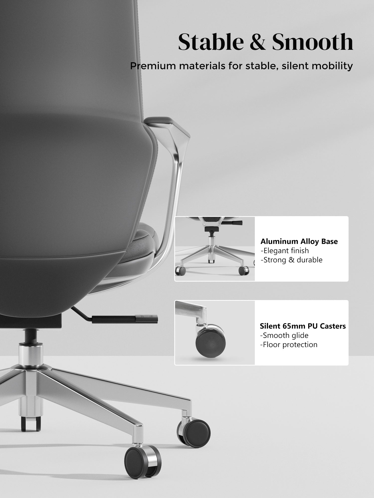 Nolan Executive Leather Office Chair – Durable Leather and Professional ...